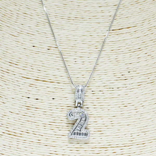 number 2 two necklace – Tauntus Inc. Greek Store